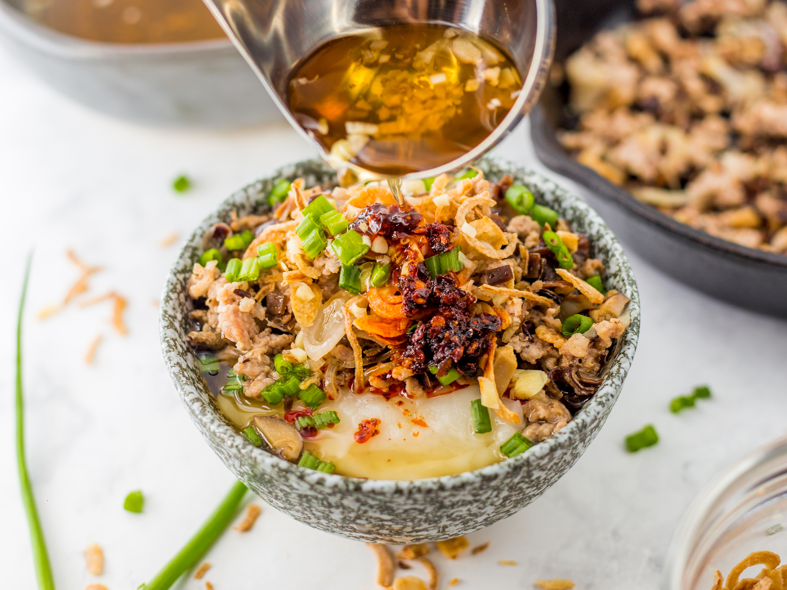 Bánh đúc nóng • Vietnamese savory rice flour pudding – MM Bon Appétit